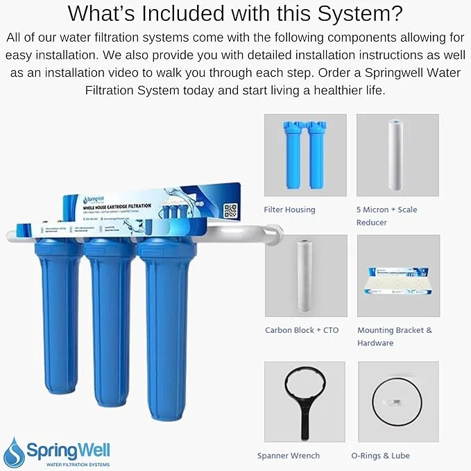 Cartridge Water Filter System - SpringWell Water Filtration Systems